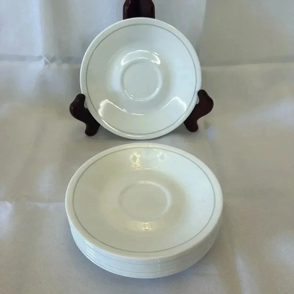 Corelle | Dining | Vintage Corelle Peach Garland Saucer Side Plates Set ...